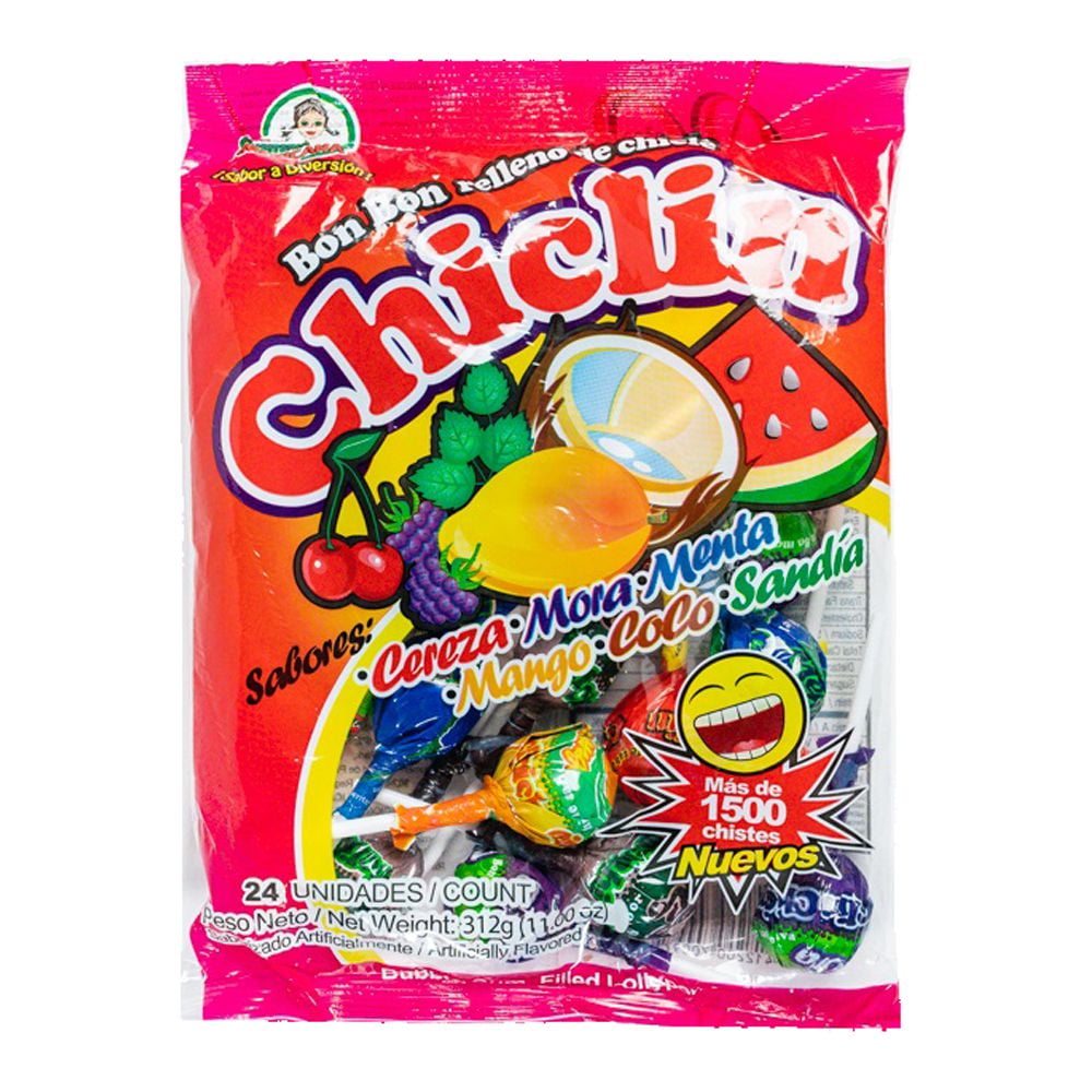 Confiteria Americana Chiclin Bon Bon Surtido, Assorted Fruit Flavor ...