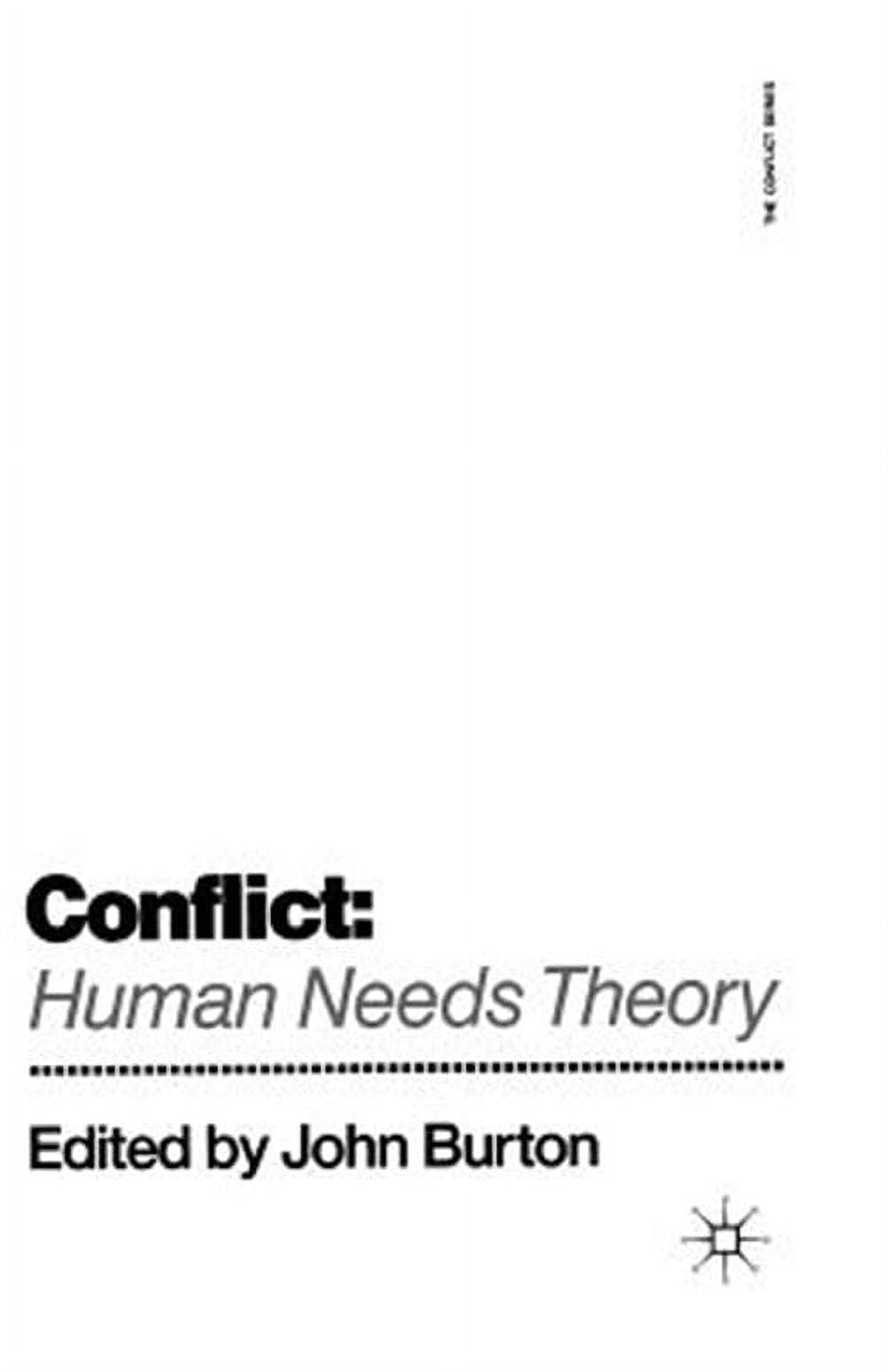 Conflict: Human Needs Theory (The Conflict Series) - Walmart.com