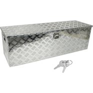 BENTISM Truck Tool Box 30"x13"x9.6" Heavy Duty Aluminum Bar Tread Tool Box for Pick Up Truck Bed ...