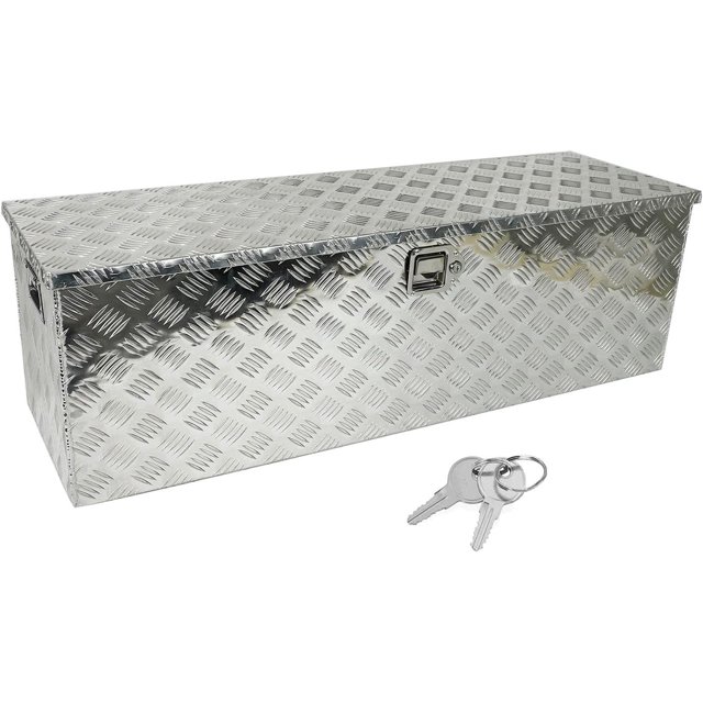 Confort 48"X15"X15" Silver Aluminum 5 Bar Tread Tool Box Pickup Truck ...