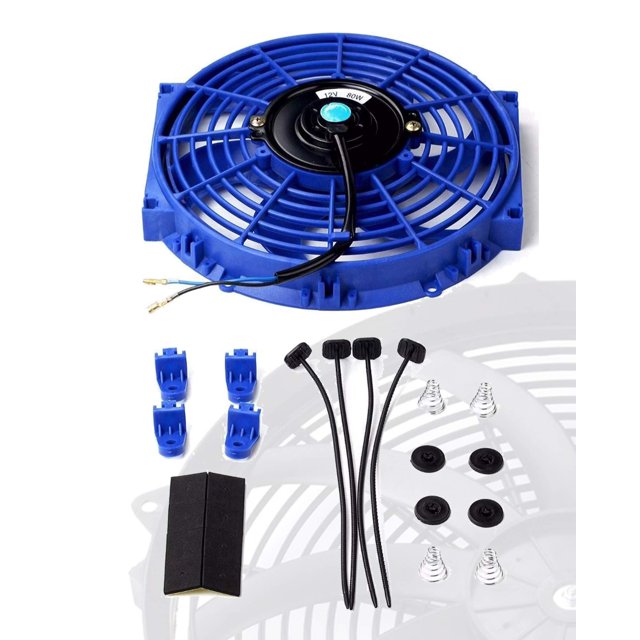 Confote 10" inch Slim Fan Push Pull Electric Radiator Cooling Fans 12V ...