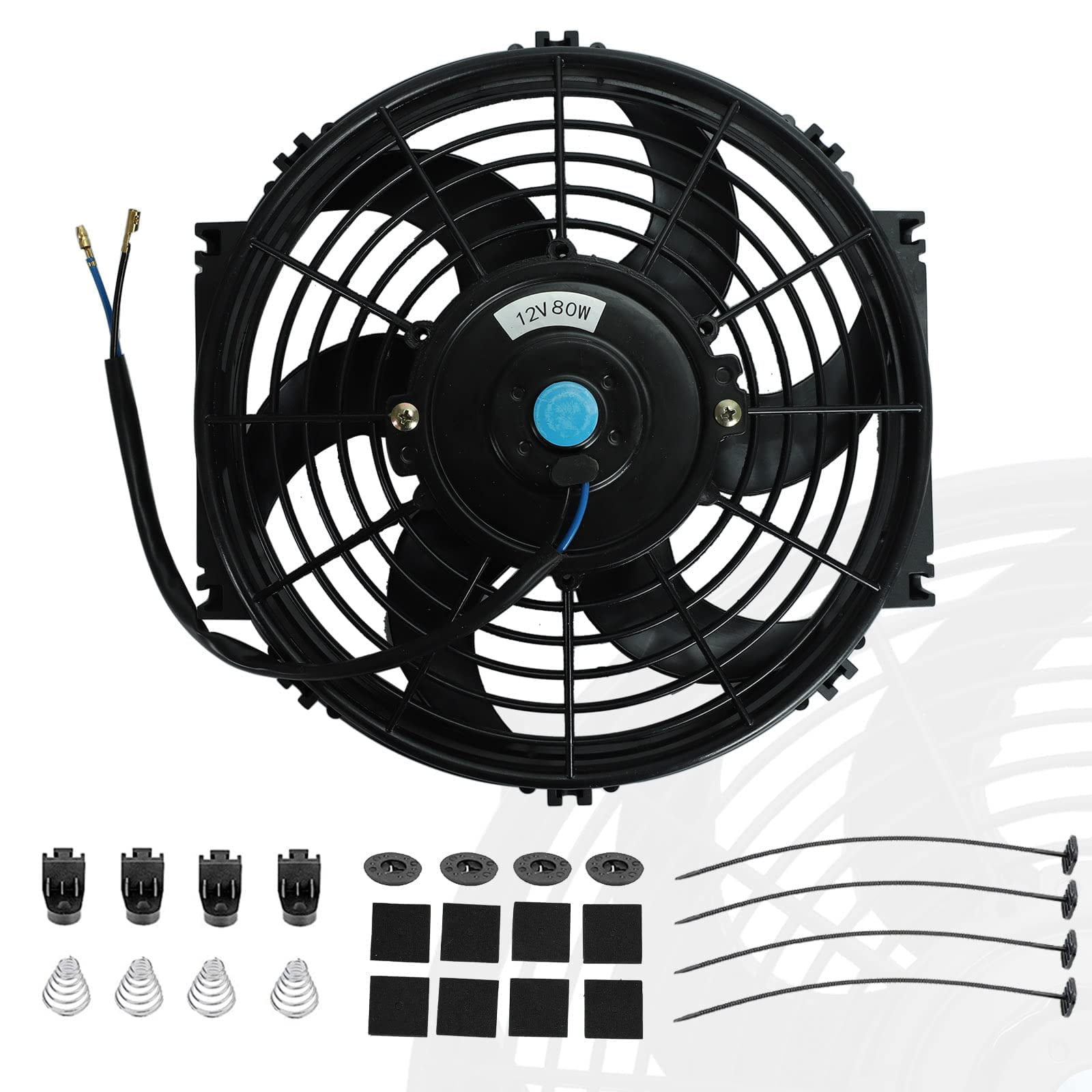 Confote 10" inch Universal Slim Fan Push Pull Electric Radiator 12V ...
