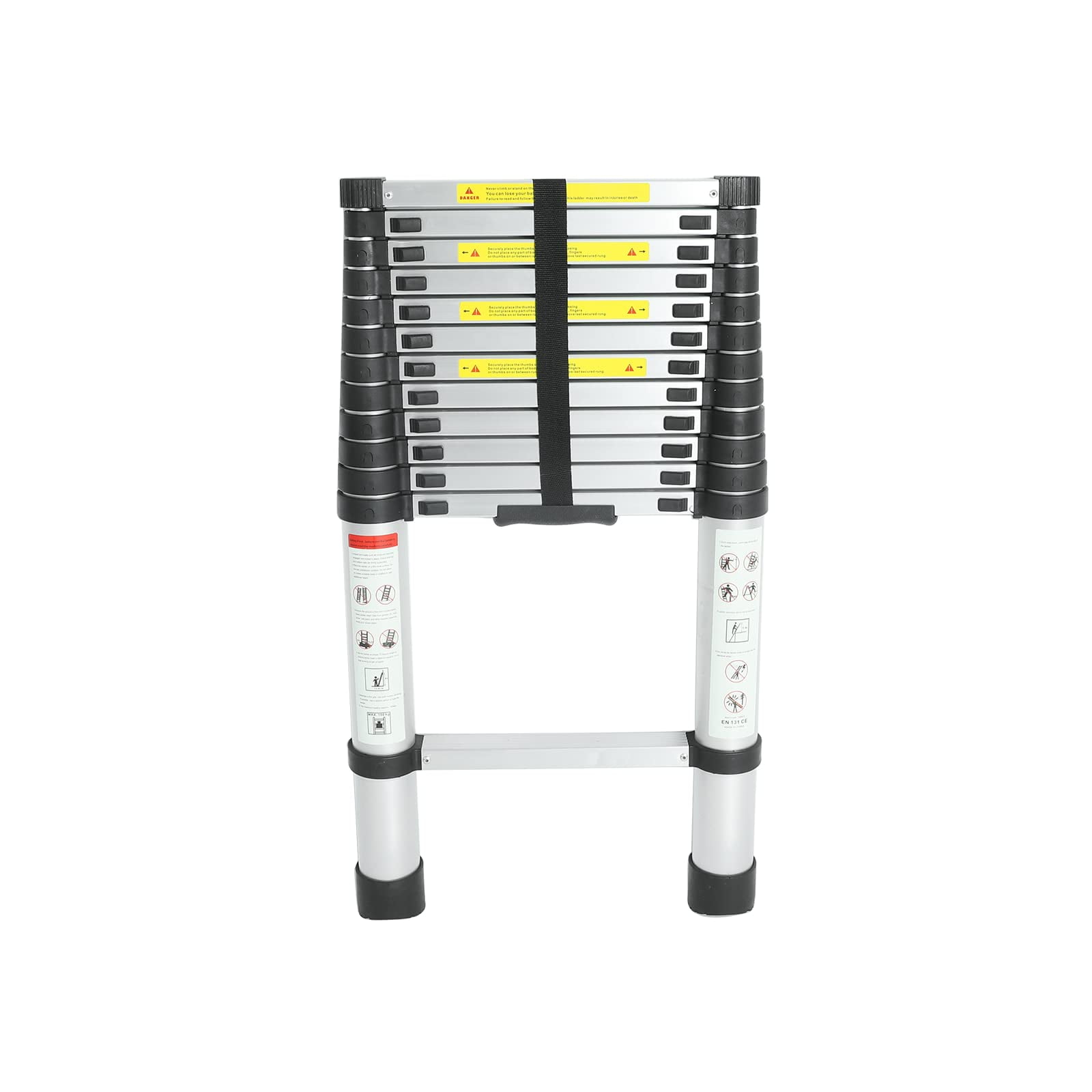 Confote 12.5FT Telescopic Ladder Aluminum Alloy Ladder, Multi-Purpose ...