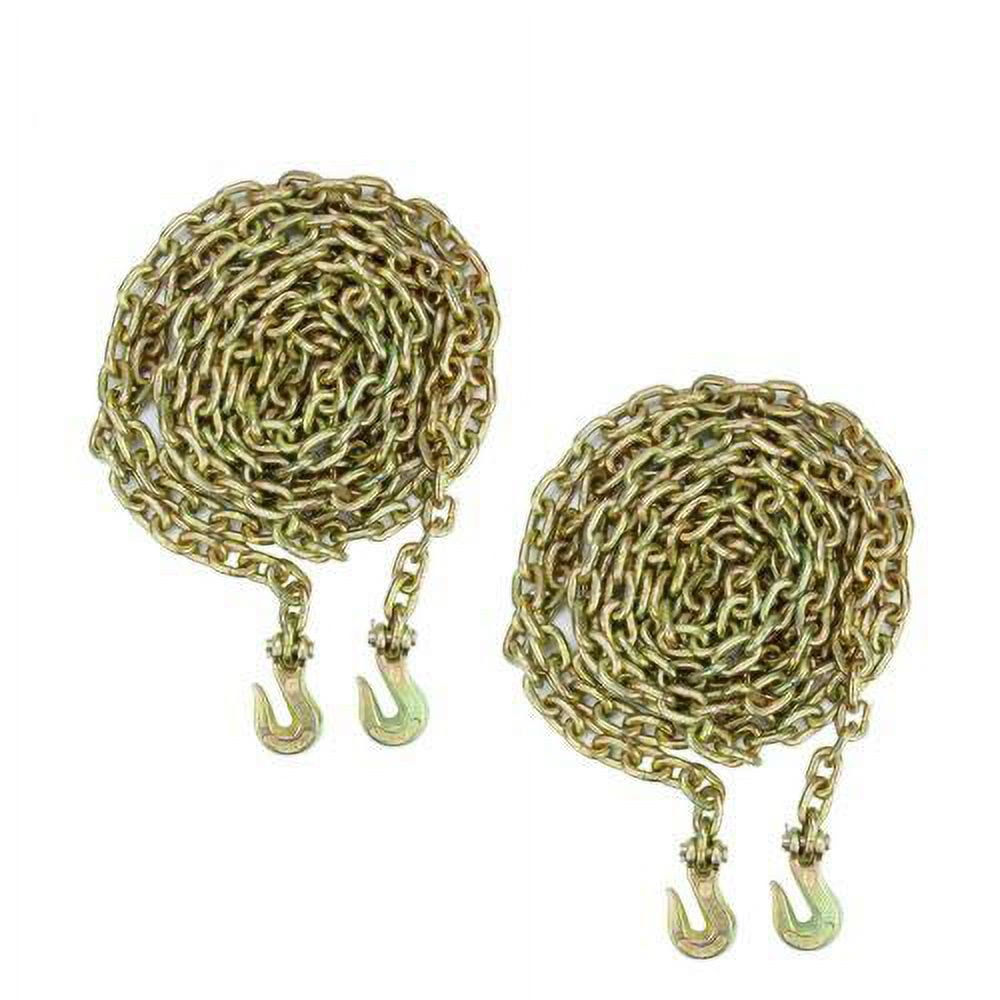 Confote 2 Pack 3/8" x 20' G70 Welded Steel Tow Chain Binder Tie Down ...