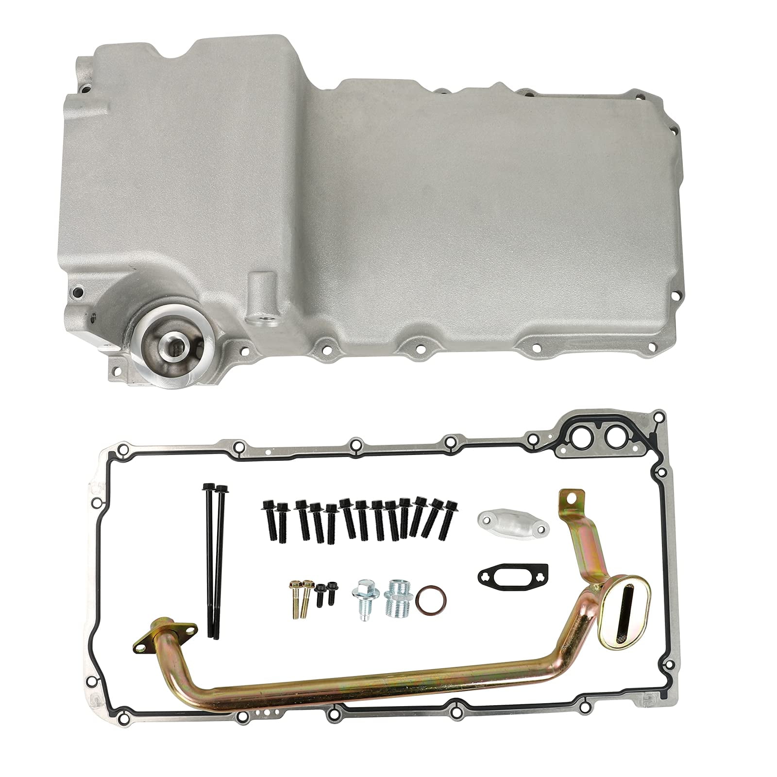 Confote Oil Pan LS Conversion Swap Aluminum Oil Pan Retrofit Kit LS1 ...