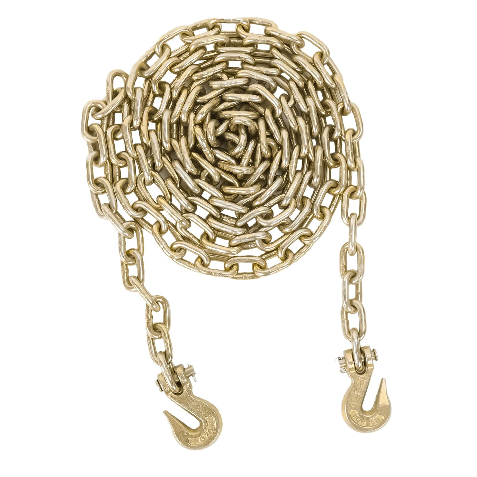 Confote 5/16 Inch x 14 FT Transport Binder Chain with Clevis Hooks ...