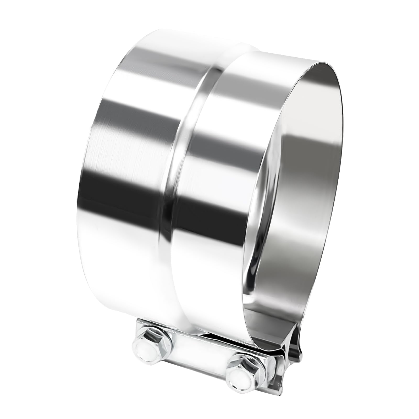 Confote 5" Stainless Steel T304 Lap Joint Exhaust Band Clamp Step ...