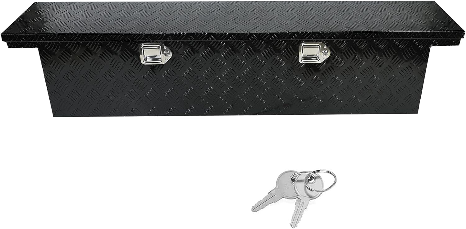 Confote 63"X12"X14" Heavy Duty Pickup Truck Bed 5 Bar Tread Tool Box ...