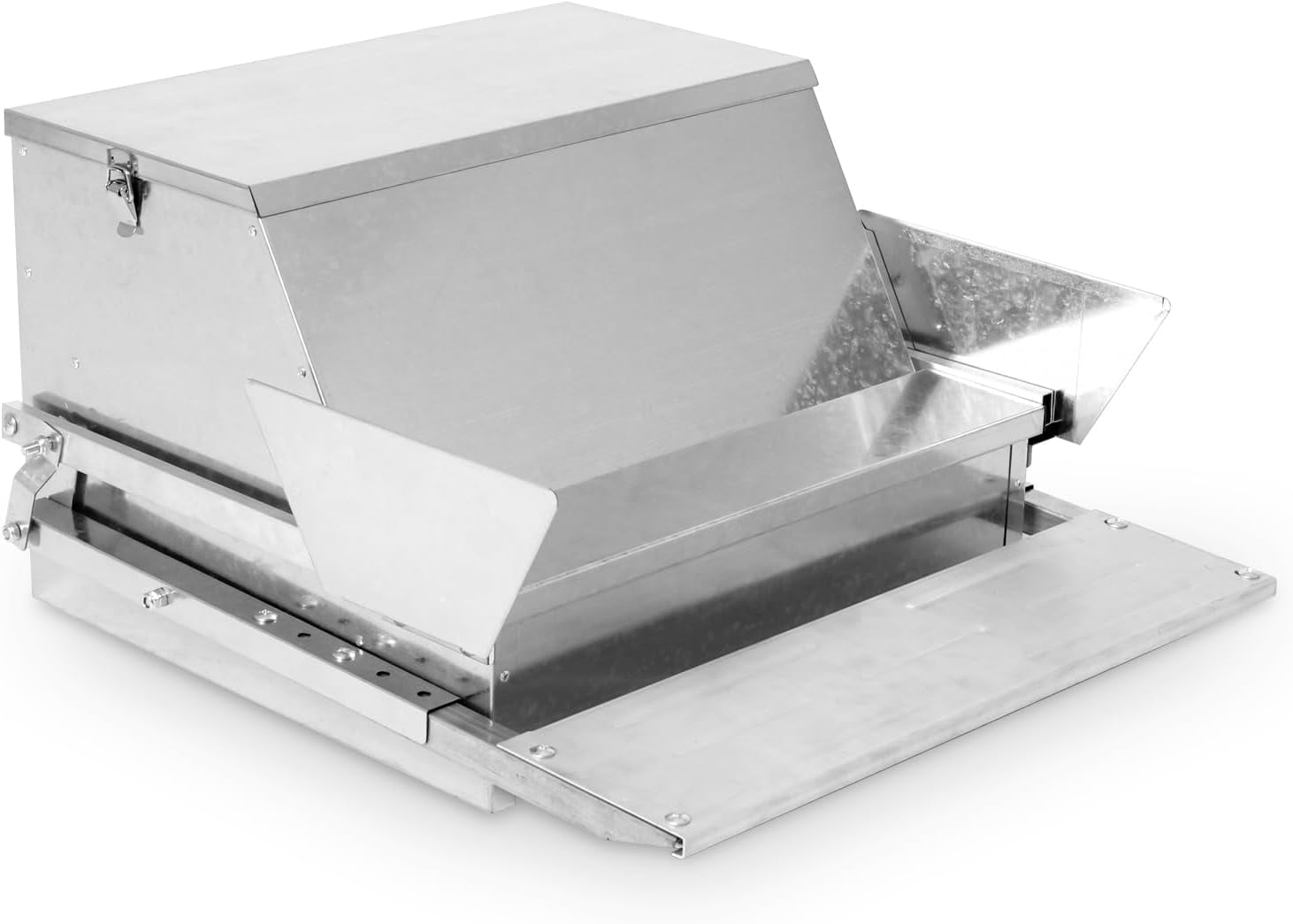 Confote Automatic Chicken Feeder, 20lbs (9kg) Capacity Trough Feeds 6 ...