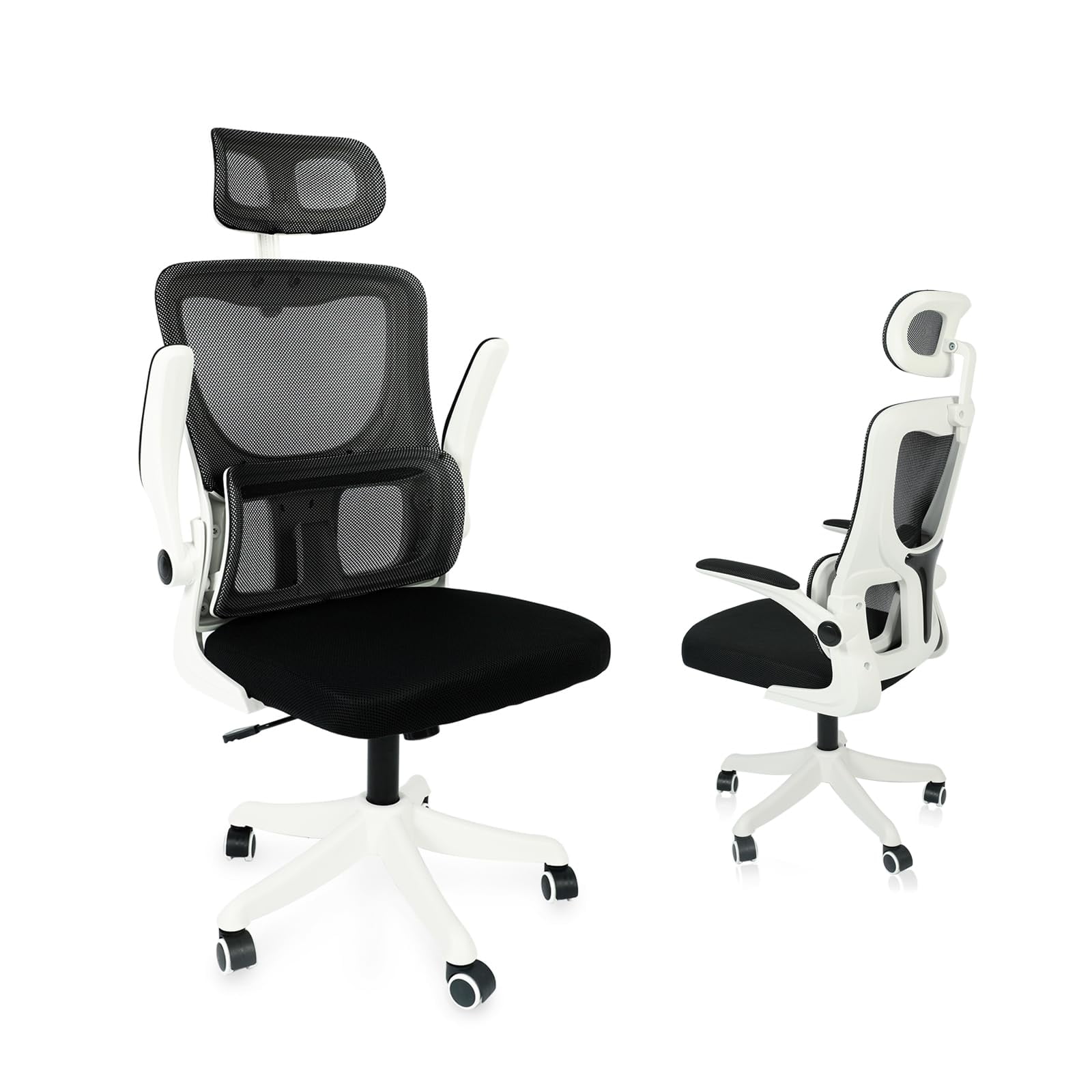 Confote White Mesh Premium Ergonomic Office Chair Computer Chair ...