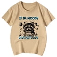 Confree Kids Girls Tees Cartoon Graphic Print Short Sleeved Round Neck ...