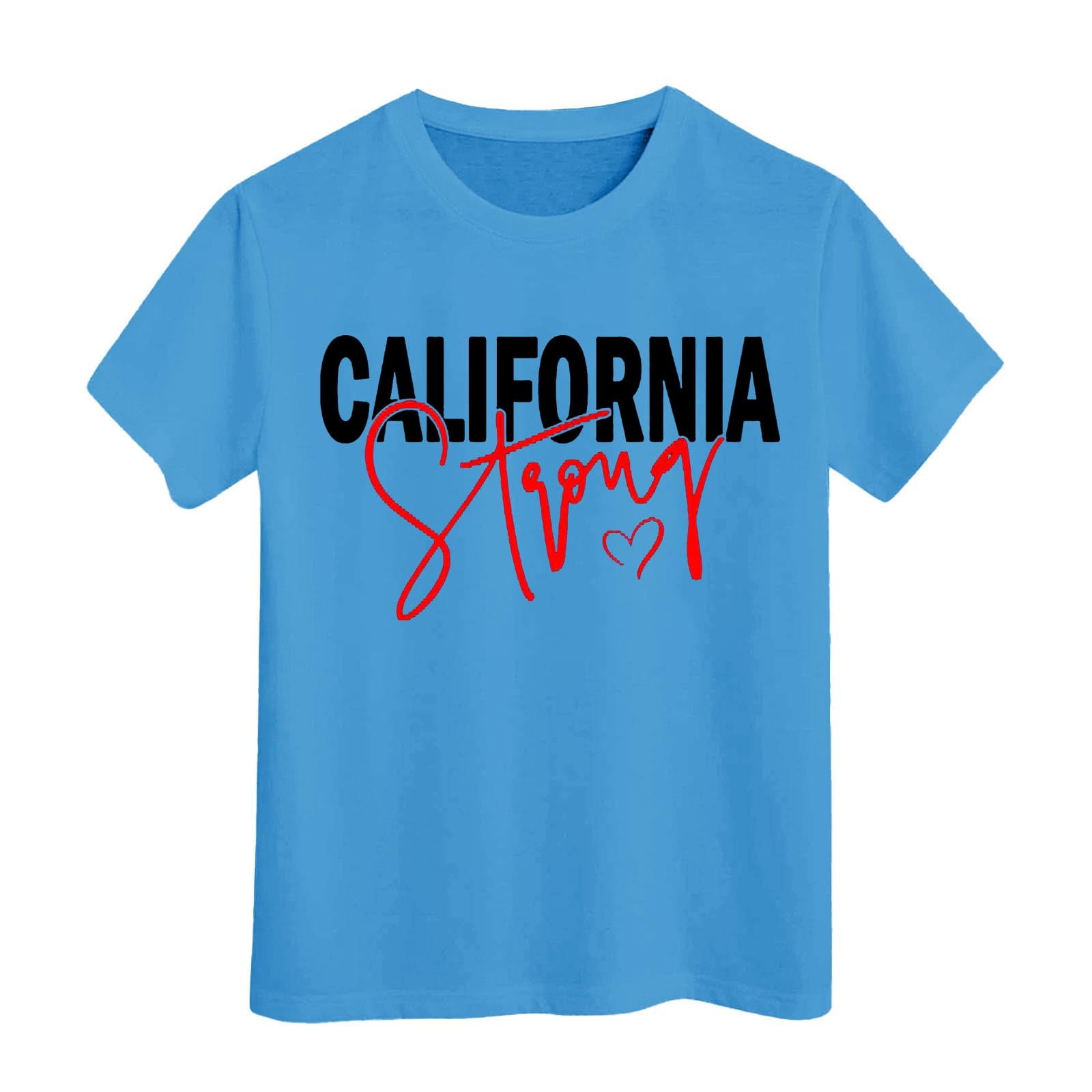 Confree Little Girls Tshirts Letter Printing Short Sleeved Round Neck ...