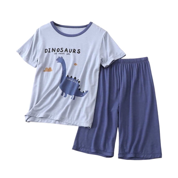Confree Toddler Boy Outfits Dinosaur Print Short Sleeved Round Neck ...