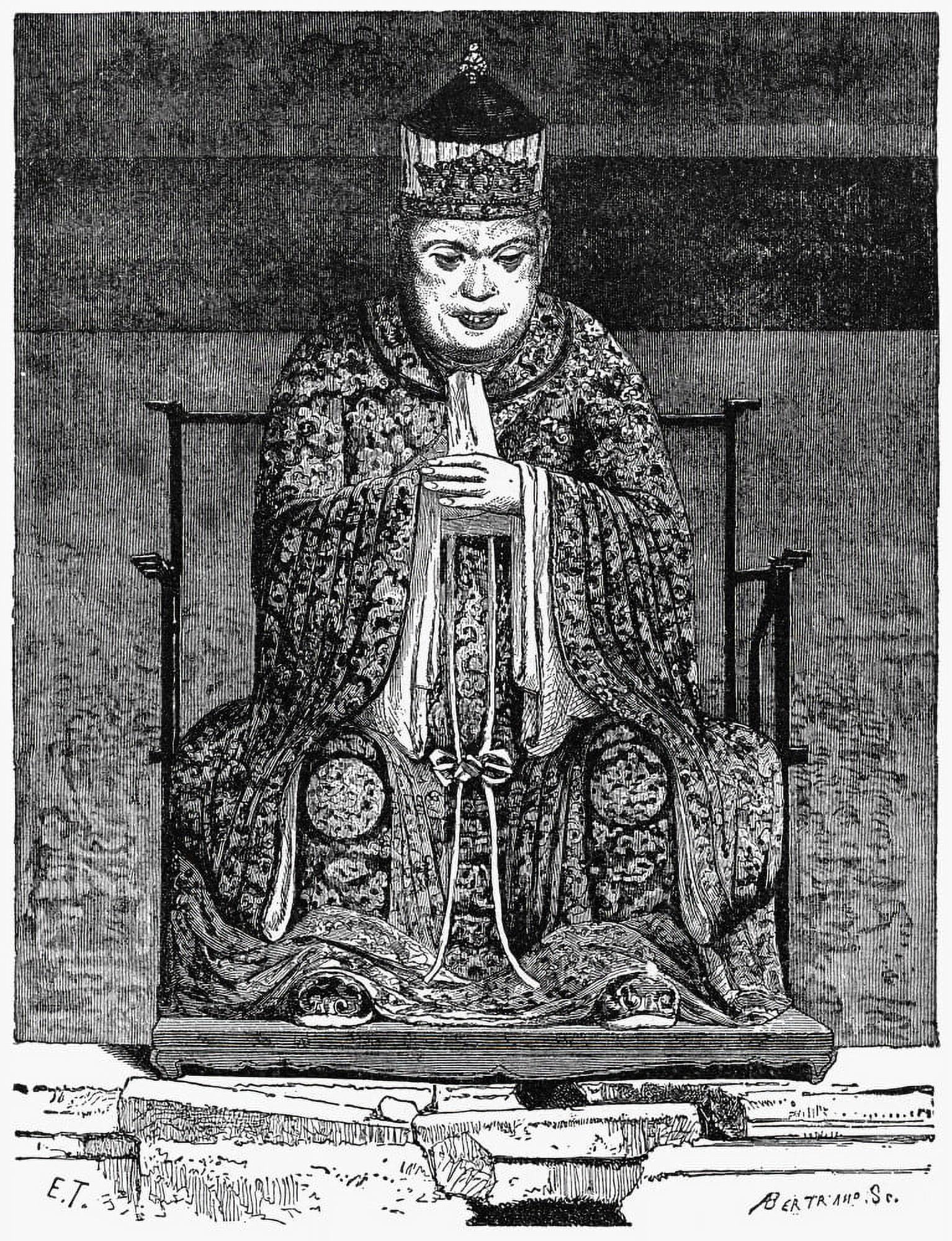 Confucius (C551-479 B.C.). /Nchinese Philosopher. Statue Of Confucius ...