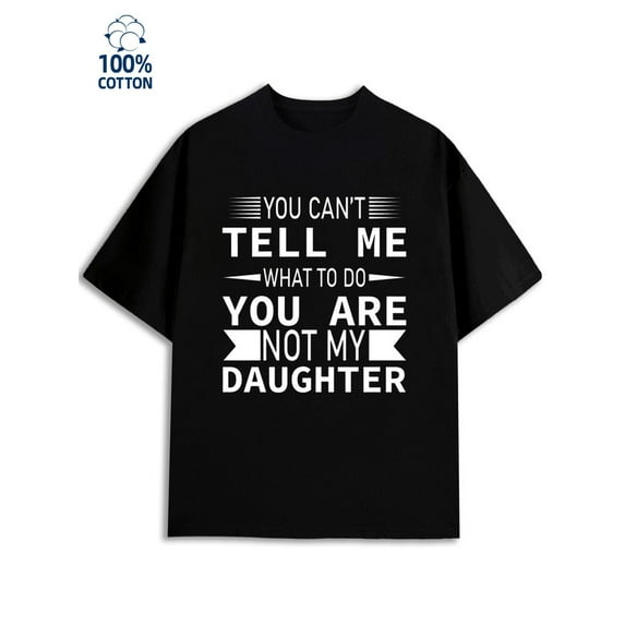 Confused Daughter men's funny humor 180G 100% Cotton black funny humor ...