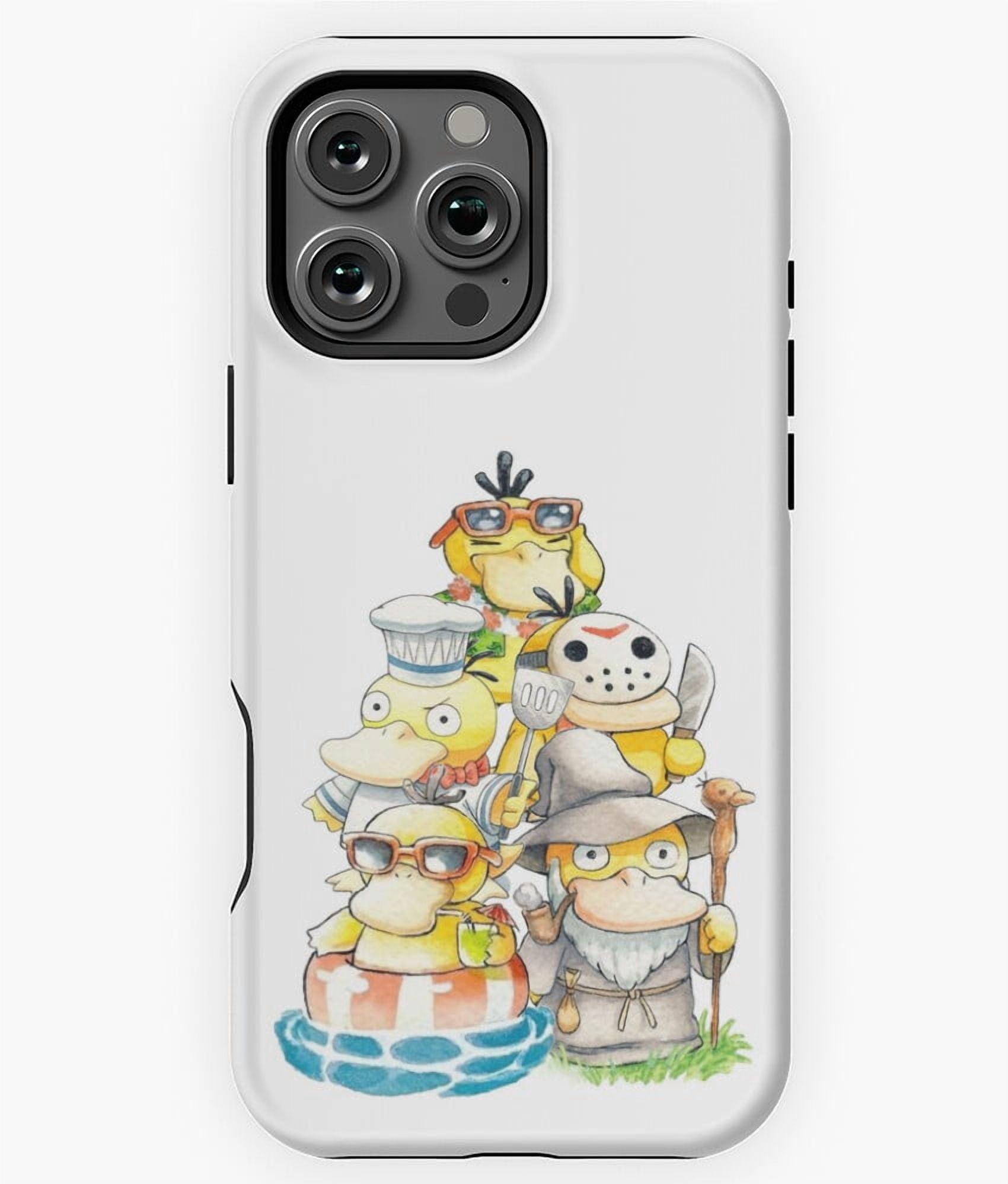 Confused Psyducks Pokemon Art M0429 Phone Case for iPhone 17 16 15 14 ...