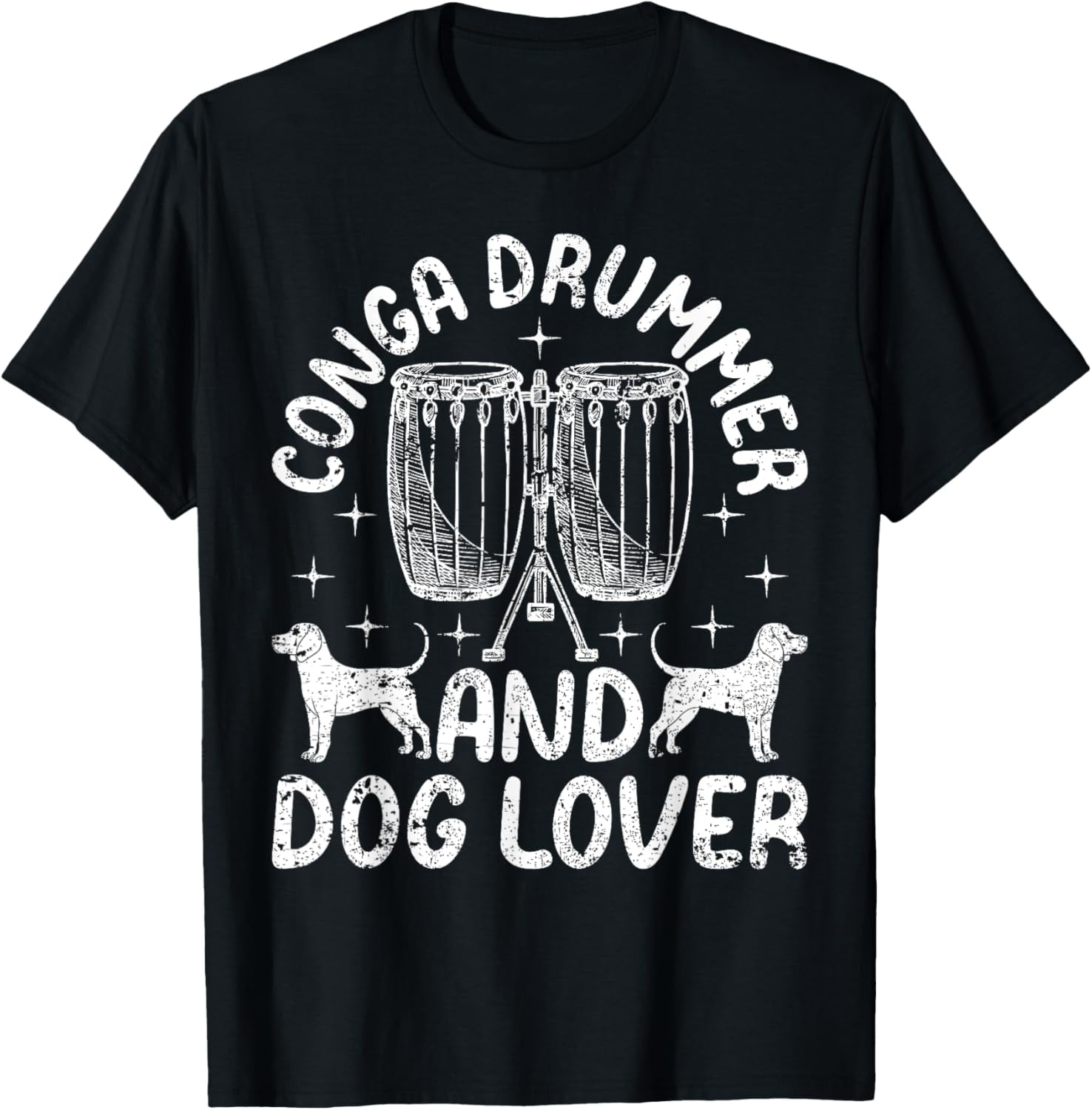 Conga Drummer and Dog Lover - Conga Player Dog Owner T-Shirt - Walmart.com