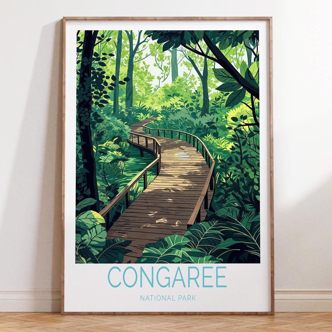 Congaree National Park Poster, Congaree Travel Wall Art, National Park ...