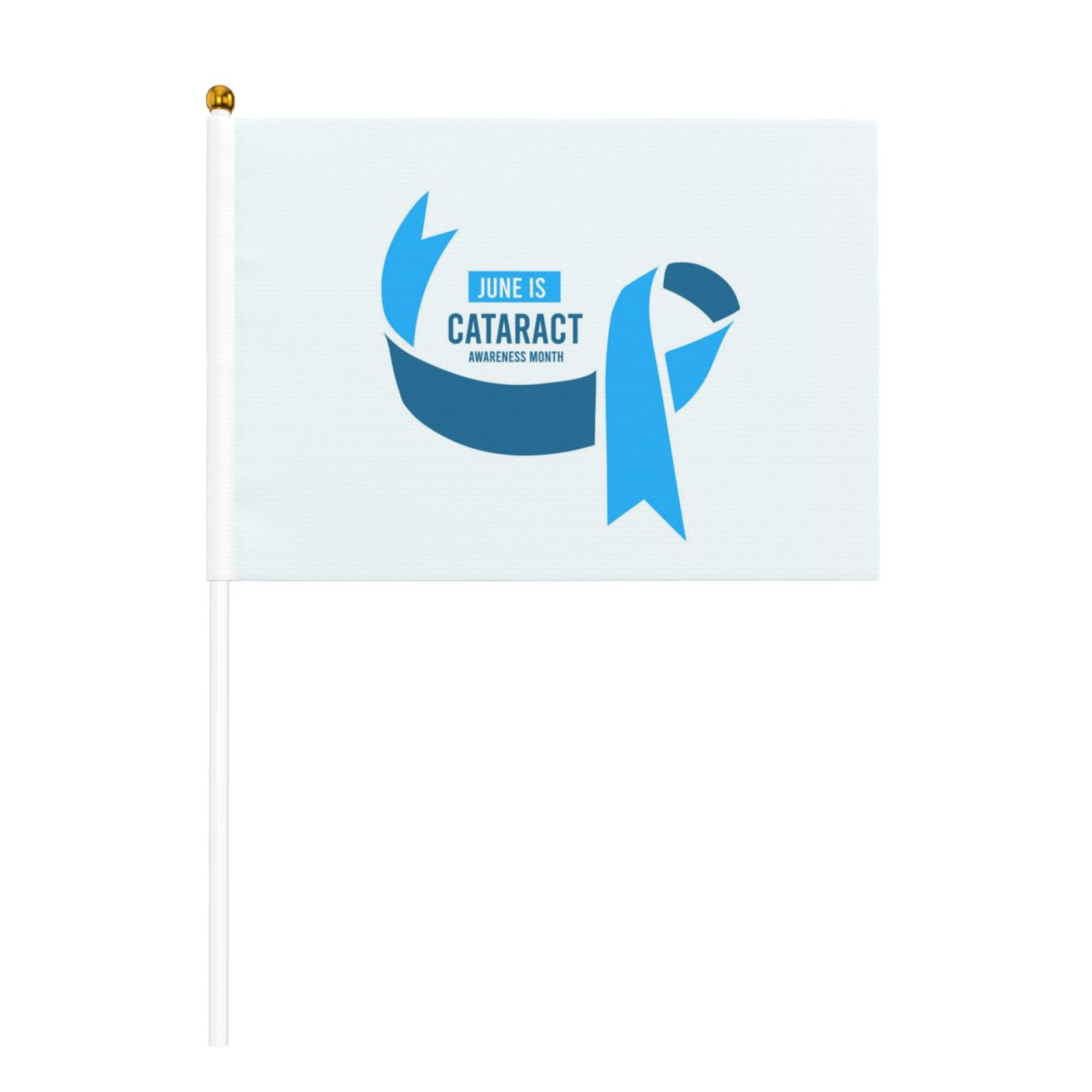 Congenital Cataracts Awareness Month Flag Small Mini Hand Held Flags ...