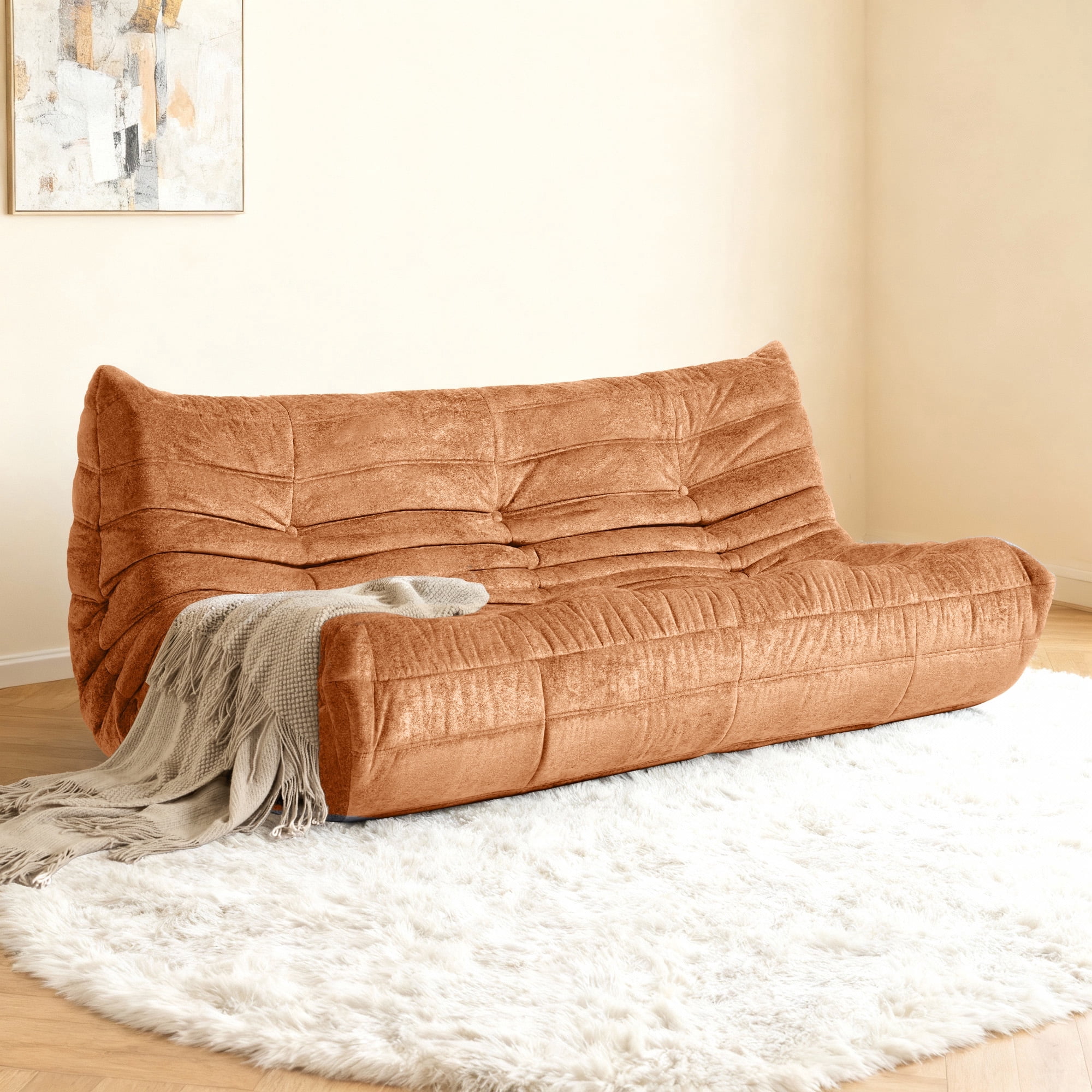 Congermom Bean Bag Chair, Giant Bean Bag Chairs for Adults, 3 Seater ...