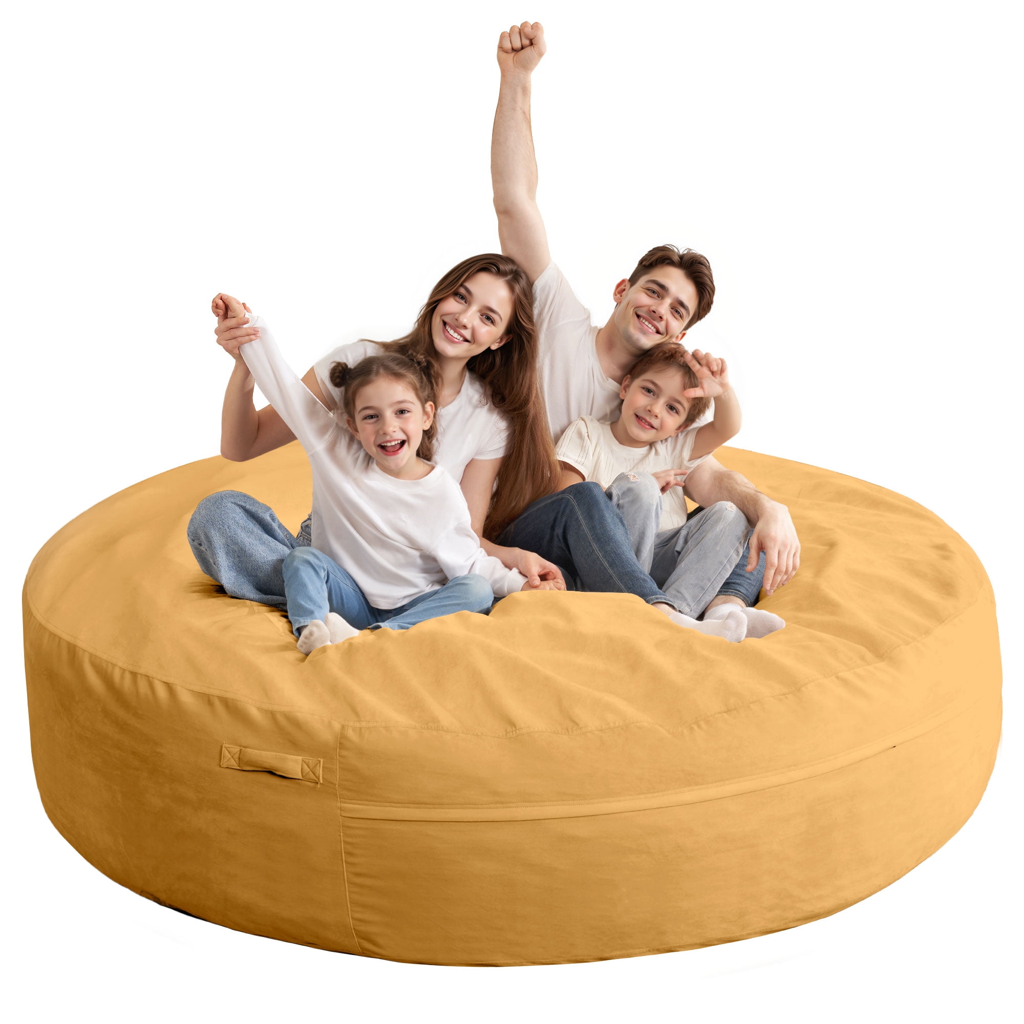 Congermom Bean Bag Chair Stuffed Memory Foam for Adults & Kids with ...