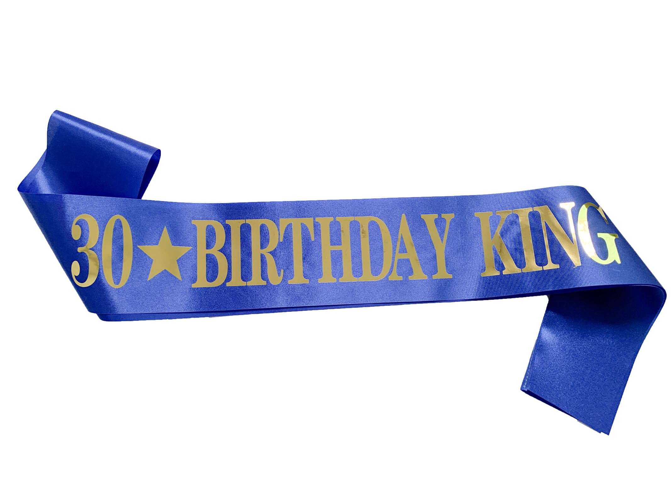 Conggluuo 30th Birthday Sash, MMF7 30 BIRTHDAY KING' Birthday Sash for ...