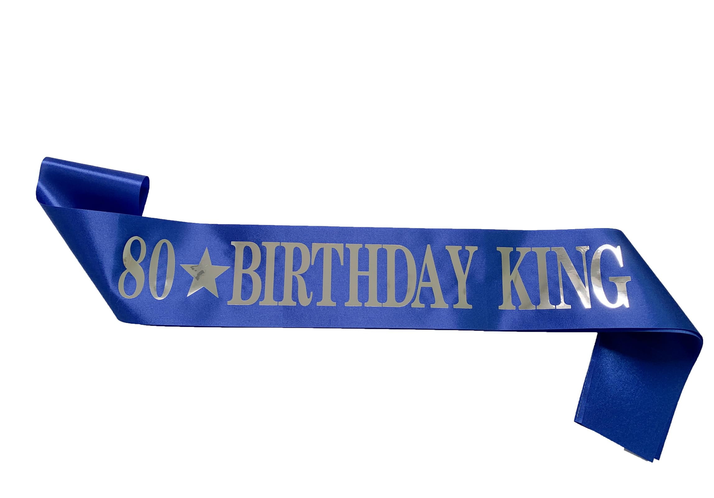 Conggluuo 80th Birthday Sash, 80 BIRTHDAY KING' Birthday Sash for men ...