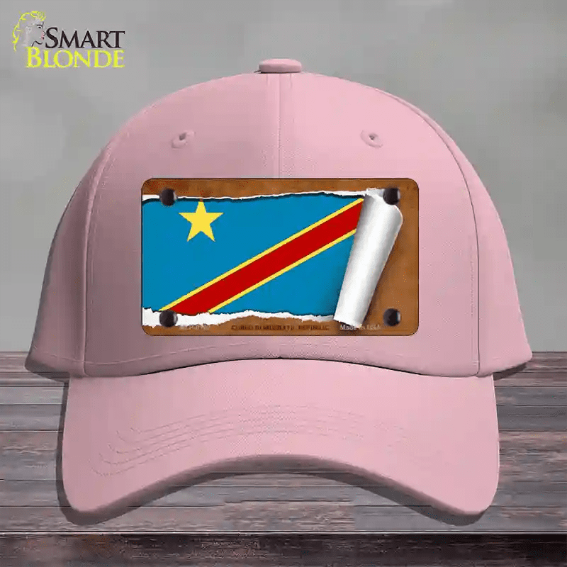 Congo Democratic Republic Flag Scroll Novelty License Plate Hat Cotton ...