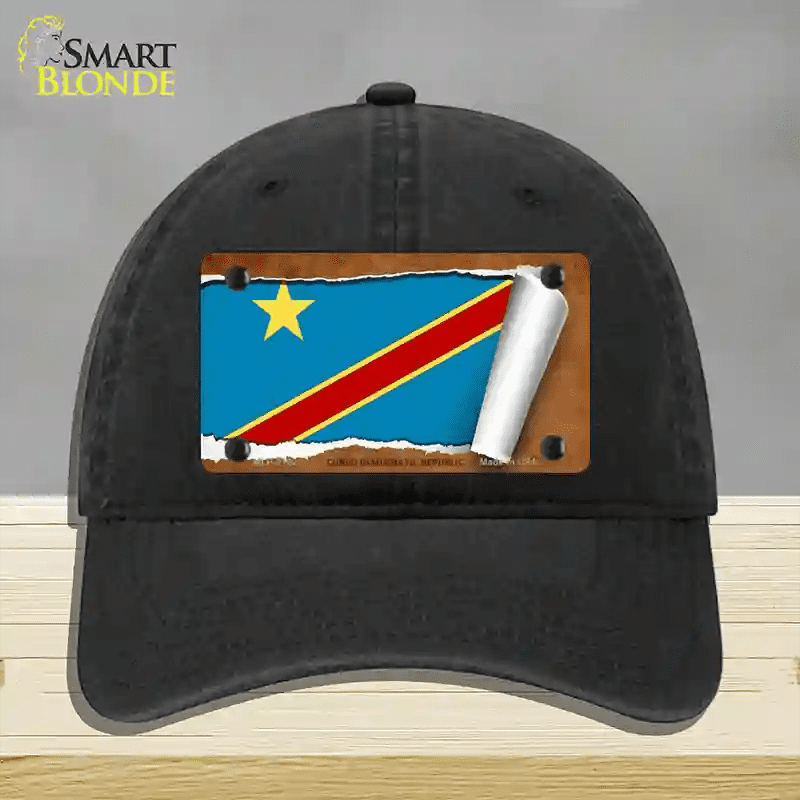 Congo Democratic Republic Flag Scroll Novelty License Plate Hat ...
