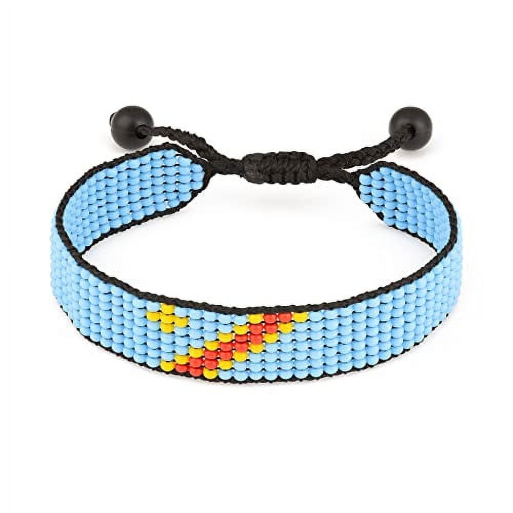Congo Flag Bracelet: Handmade Bracelet,Adjustable Beaded Boho-Style ...