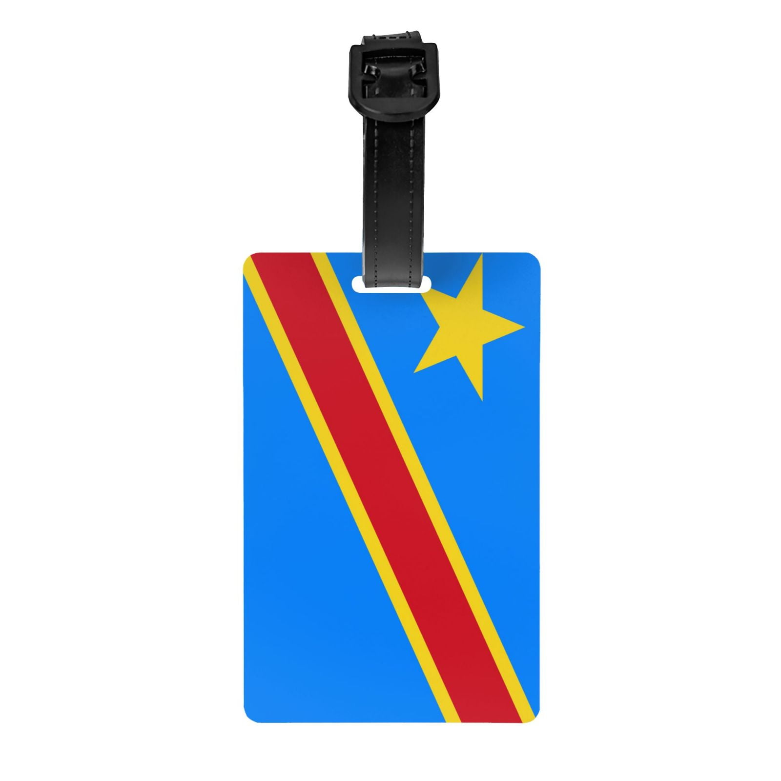 Congo Flag Pvc Luggage Tag With Name Id Labelfor Women Men - Walmart.com