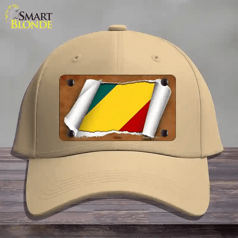 Congo Flag Scroll Novelty License Plate Hat Cotton Khaki - Walmart.com