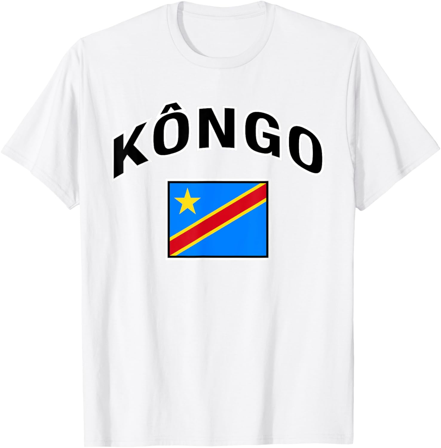 Congo-Kinshasa Flag Proud Congolese in Lingala Kongo T-Shirt - Walmart.com