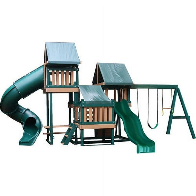 Congo Monkey Playsystem Challenger Wooden Swing Set - Walmart.com