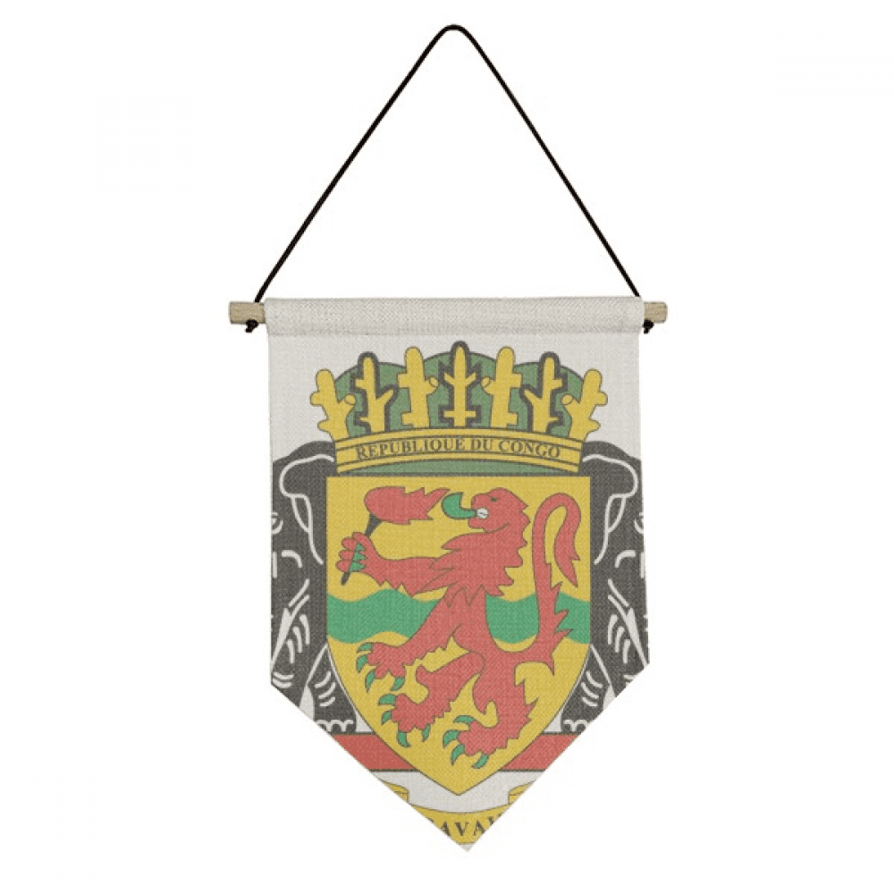 Congo National Emblem Country Canvas Flag Hanging Wall Art Decor Banner ...