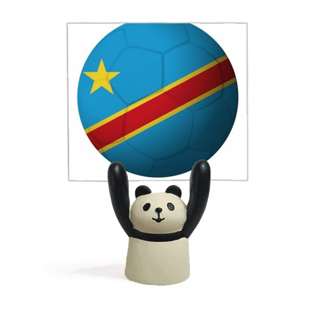 Congo National Flag Soccer Football Memo Holder Cartoon Animal Panda ...