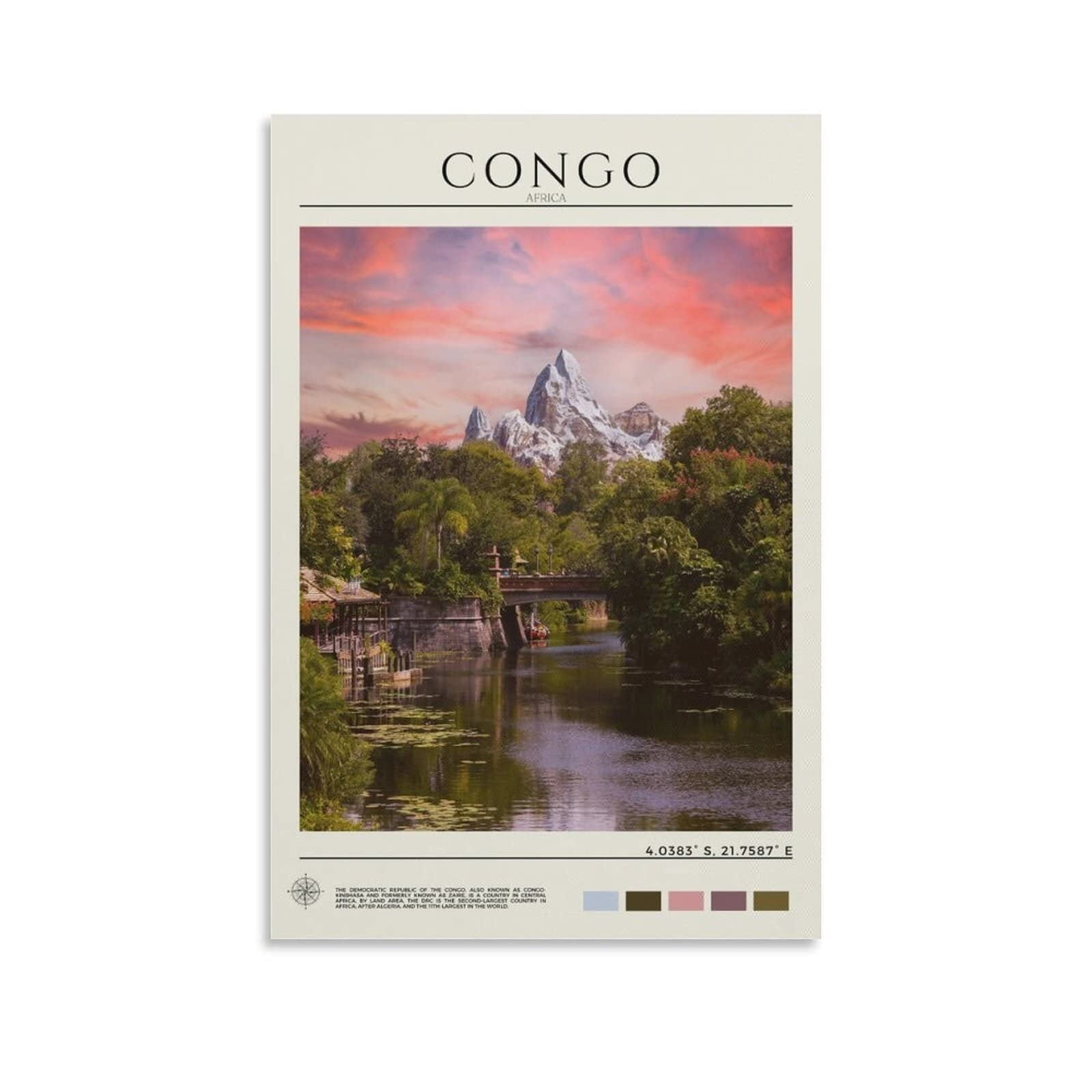Congo Photo Art Print Poster Africa Gift Poster Decorative Painting ...