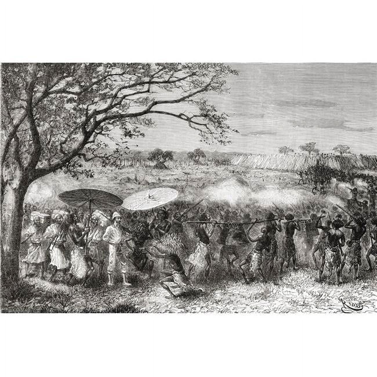 Congolese Tribe Accompany Explorer Pietro Paolo Savorgnan Di Brazz ...