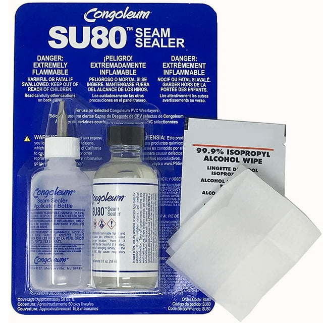 Congoleum SU80 Seam Sealer Kit, Liquid Sealant, 2 Fl. Oz. with Applicator Bottle - Walmart.com