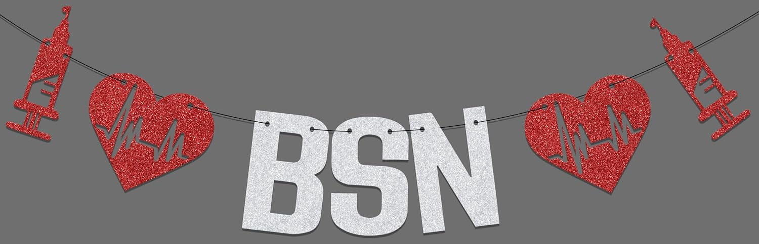 Congrats BSN Banner - Nurse Graduation Party Decorations - Nursing ...