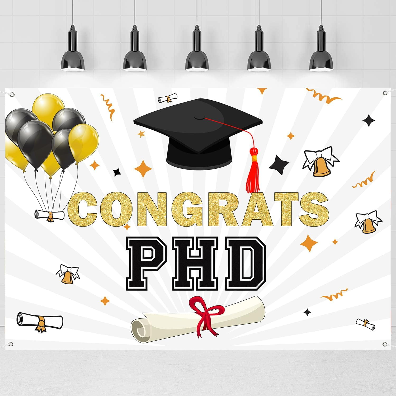 Congrats Backdrop Banner, PHinally Done Graduation Photography Backdrop ...