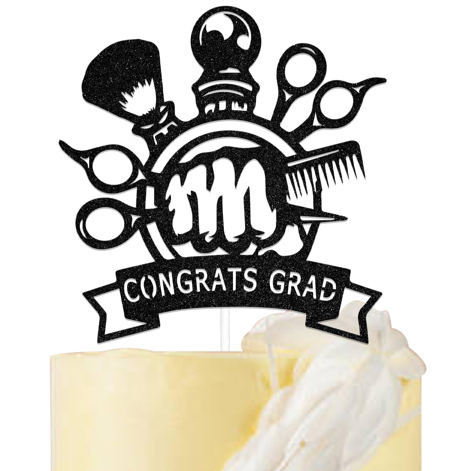Congrats Barber Cake Topper, Barber Grad TVS1 Cake Topper, Barber ...