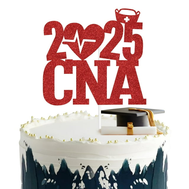 Congrats CNA Cake Topper, 2025 Nurse RST1 Grad, Nursing School Survivor ...