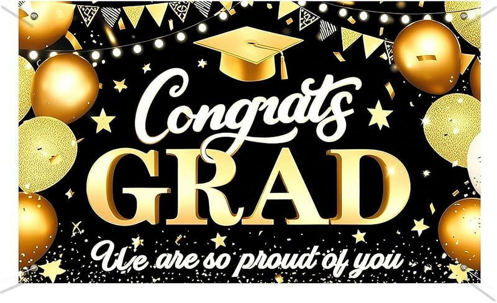 Congrats Class of 2025 Graduation Decorations Backdrop 5.9x3.6Ft ...