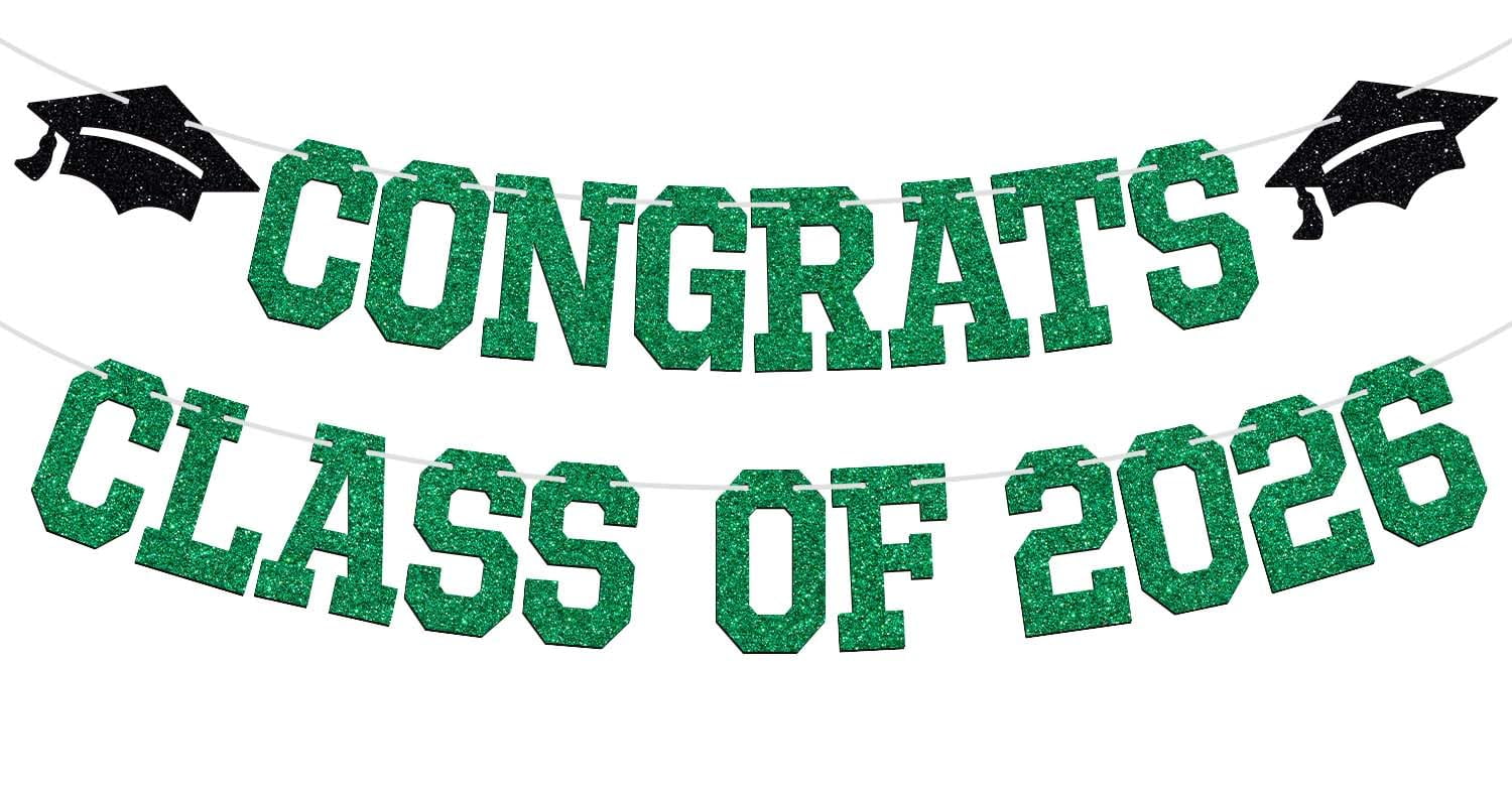 Congrats Class of 2026 Banner, You Did It/Congrats Grad Bunting Sign ...