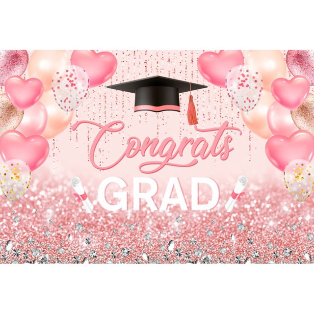 Congrats Class Of 2024 Graduation Backdrops Photography Scholar Cap ...