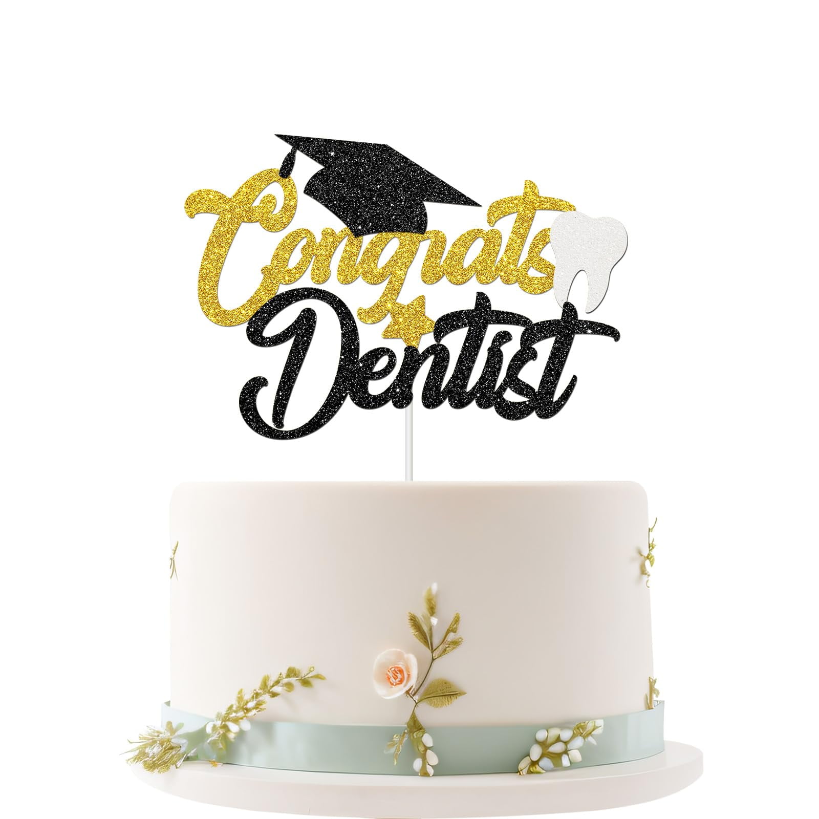 Congrats Dentist Cake Topper, Dentist Graduation RST1 Cake Topper, 2025 ...