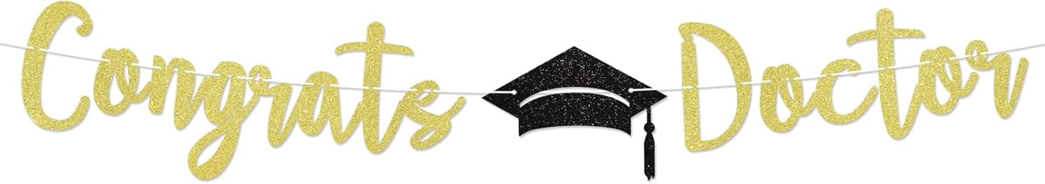 Congrats Doctor Banner - Doctor Graduation Decorations, Dr. Medical ...