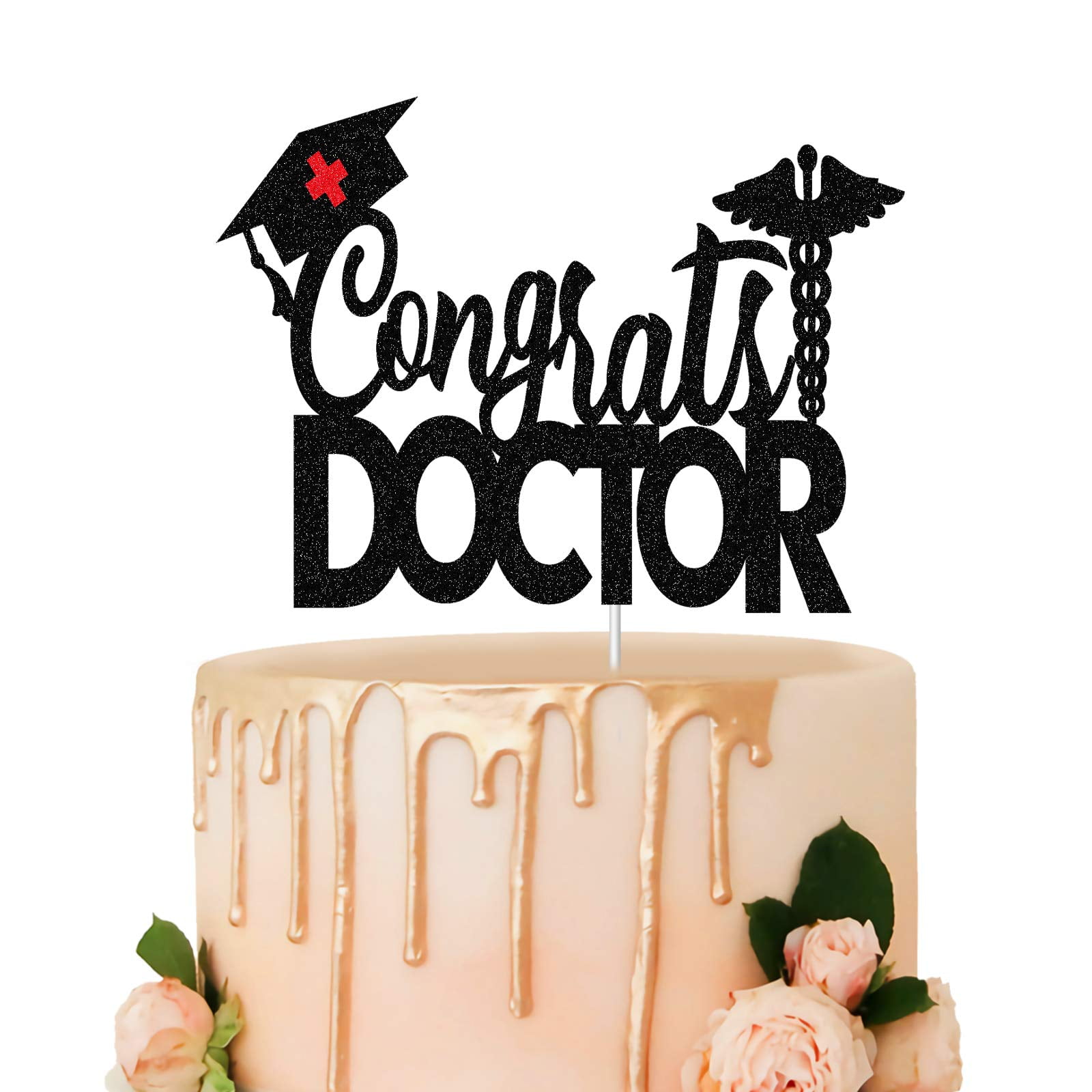 Congrats Doctor Cake Topper, Graduation Cake RST1 Topper, Medical ...