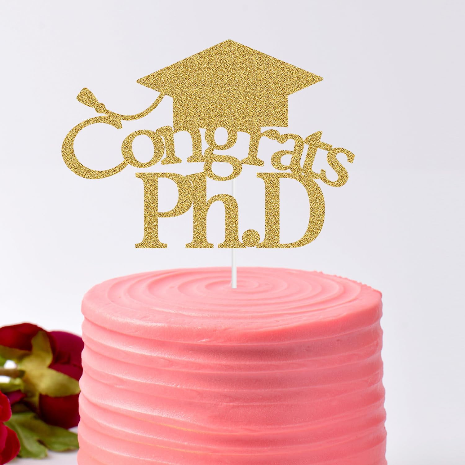 Congrats Doctor CakeITSC Topper, Congrats PHD Graduate Cake Toppers ...